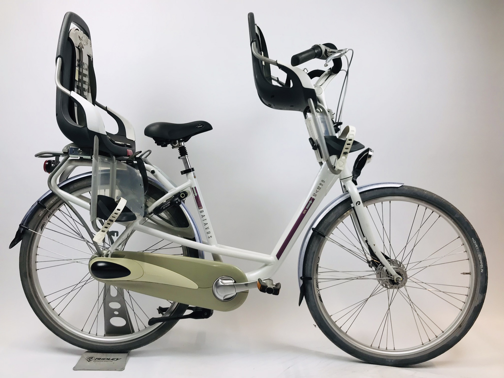 BATAVUS Mambo Deluxe - Damesfiets - 48 cm - Met kinderzitjes ...